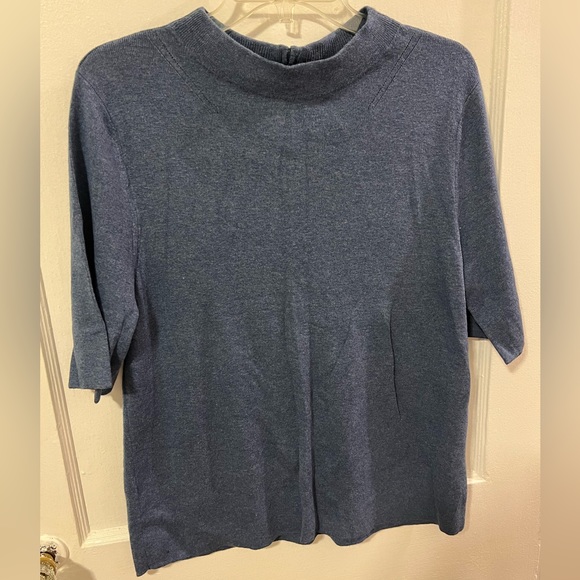 Talbots | Tops | Talbots Blue Sweater Very Soft Euc Size Xl Steel Blue ...
